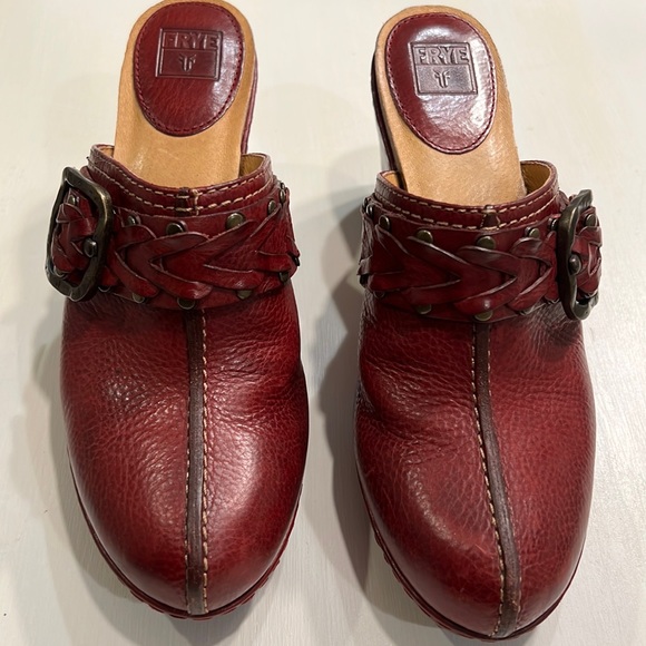 Frye | Shoes | Frye Candace Womens Slide Boots In Beautiful Cranberry ...